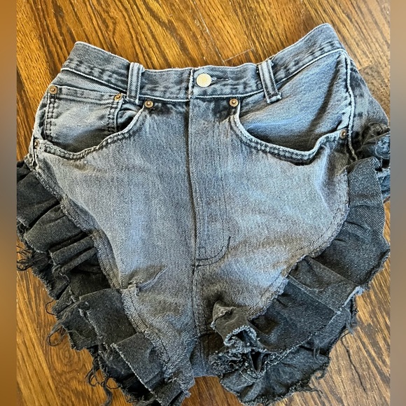 Levi's | Shorts | Super Cute Vintage Repurposed Black High Rise Levis ...